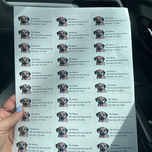 Return Address Labels - Clear Address Label, Personalized Return ...