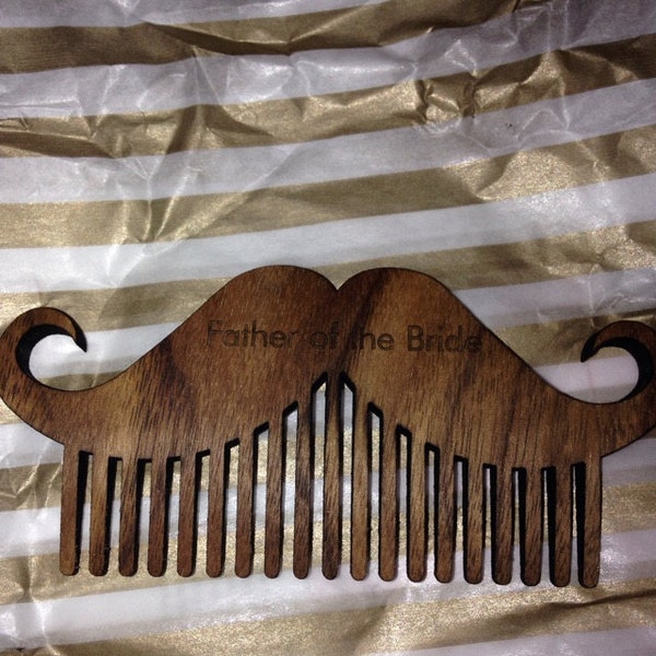 Wooden Beard Comb - Gift for Men - Custom Comb - Personalised Beard ...