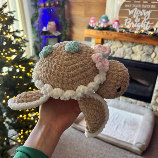 Gingerbread Turtle Pattern Crochet PDF Download Beginner Friendly ...