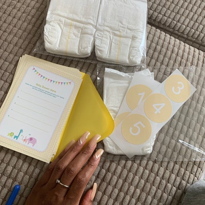 Dirty/sniff Nappy Diaper Game Neutral Baby Shower Game Uk - Etsy