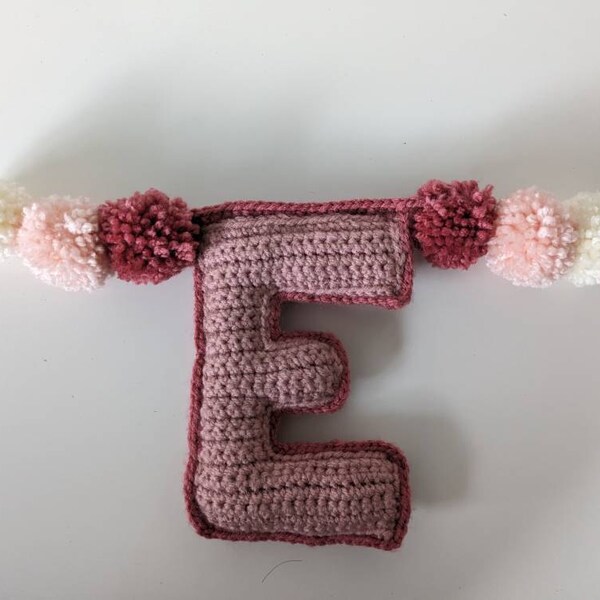 Letter E Crochet Pattern, Crochet Alphabet Pattern, Amigurumi Stuffed ...