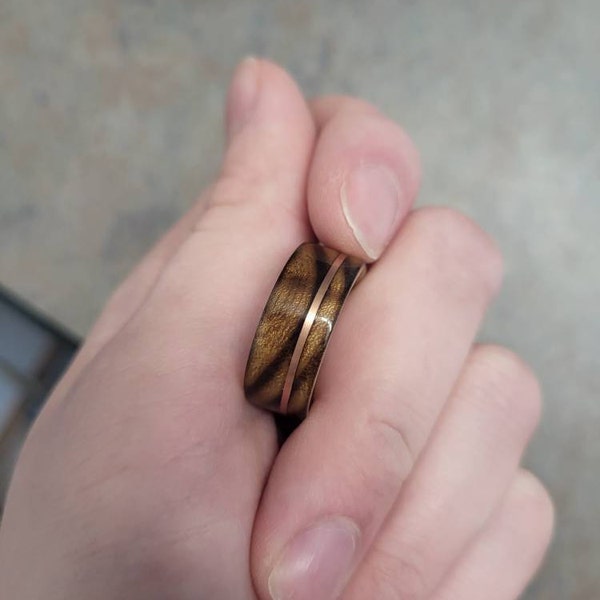 Amaranth Wood Ring, Beautiful Purple Ring, Handmade Happy Valentine Day ...