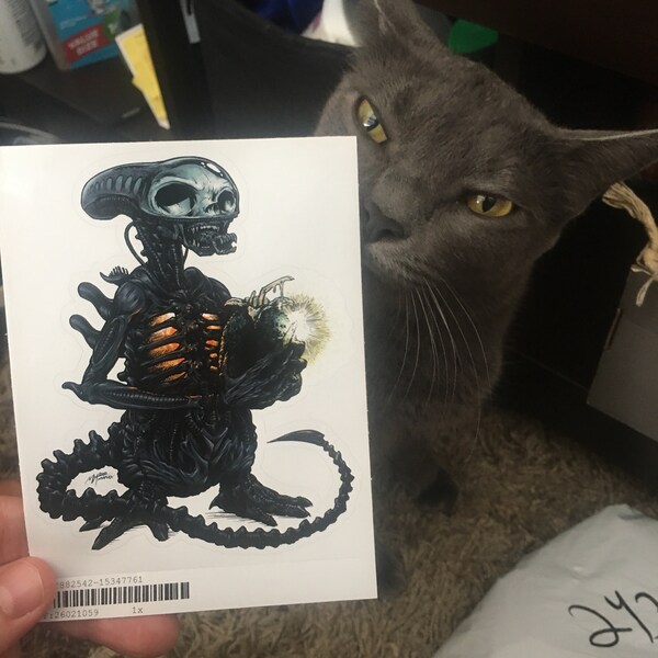 Exorcist Sticker Father Karras Pea Soup Vomit Catholic Horror Friedkin ...