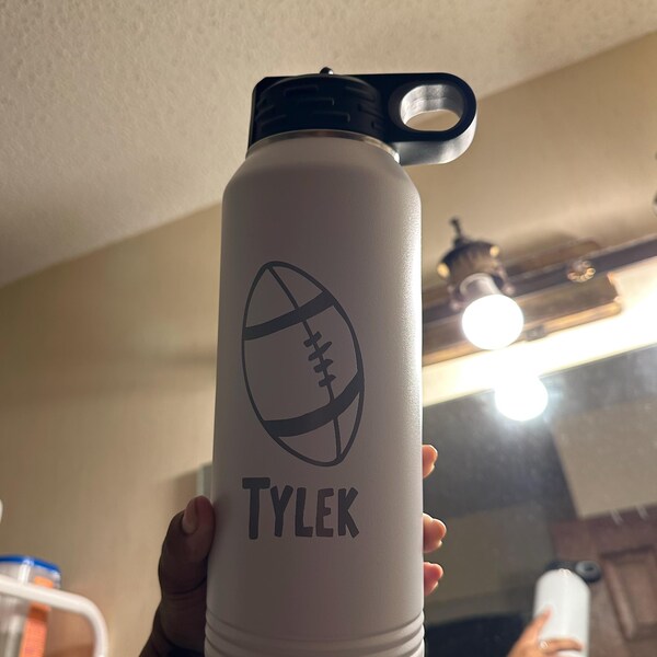 Personalized Football Custom Team Player Water Bottle, Football Water ...