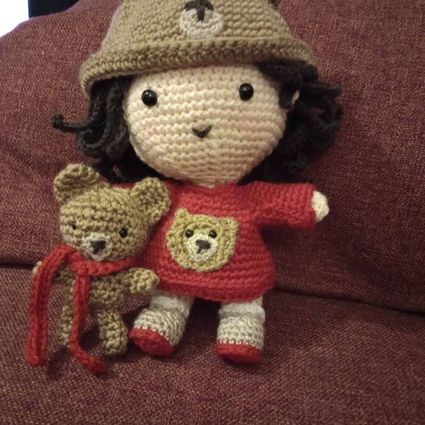 Beary Crochet Doll Pattern. Amigurumi Crochet Pattern. Amigurumi Doll ...