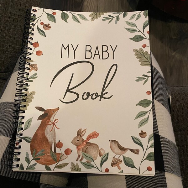 Baby Book, New Baby Gift, Baby Boy Gift, Modern Baby Book, Boho Baby ...