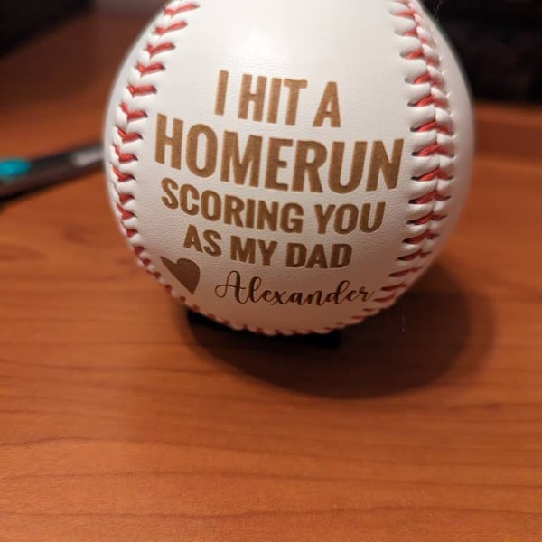 Fathers Day Baseball Personalized Gift - Etsy