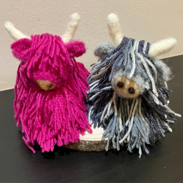 PDF Pattern File for Hugo the Sitting Highland Cow Needle Felted Animal ...