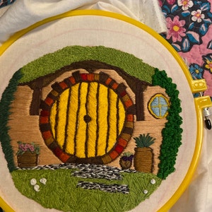 PDF Embroidery Pattern: Hobbit Door, Lotr - Etsy