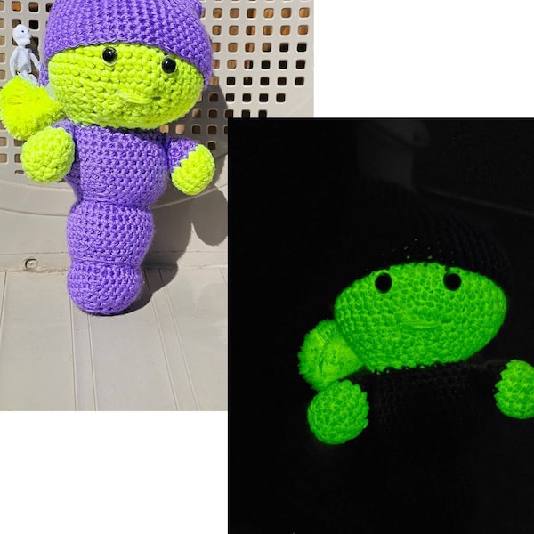Glow Worm Crochet Pattern, Easy Crochet Glow Worm Pattern, Beginner ...