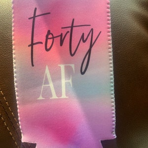 Forty AF Birthday Party Can Cooler Favors. 40th Birthday Favors... 40AF ...