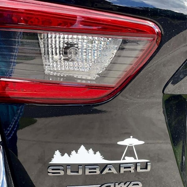 Over Badge Decal, Decal for Trunk Rear Subie, Vinyl Horse and Trees ...