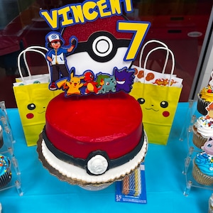Custom Pokemon Birthday Cake Topper Layered & 3D Cake Topper Charmander ...