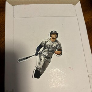 Realistic Cartoon Illustrated Baseball Stickers Glossy Matte Laminate ...