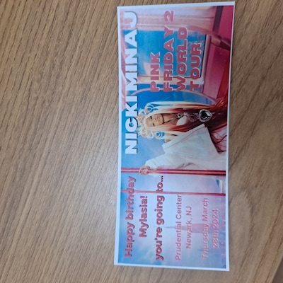 Printable Travis Scott Tour 2024 Music Concert Show Pass Surprise Gift ...