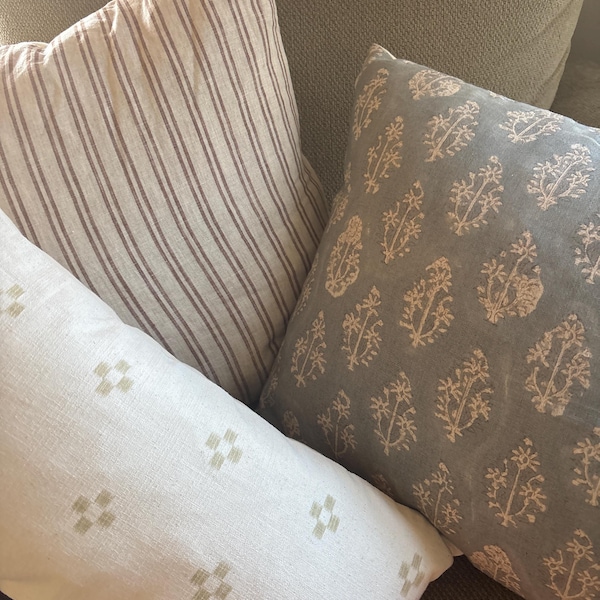 Halston Pillow Combination| Neutral Pillow Set | Designer Pillow Covers ...