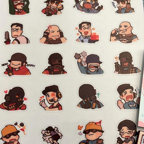 Team Fortress 2 / Sticker Sheet - Etsy