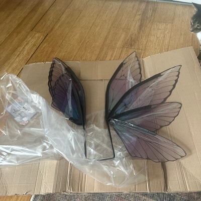 Medium Blue-purple Fairy Wings, Faerie Wings, Wings for Costume Cosplay ...