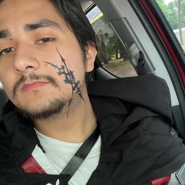 FFXVI Bearer Face Tattoo Final Fantasy XVI 16 Clive Rosfield Branded ...