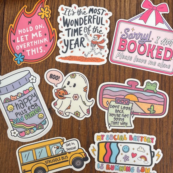 Spooky Readers Club Member Sticker Halloween Book Lover Sticker, Cute ...