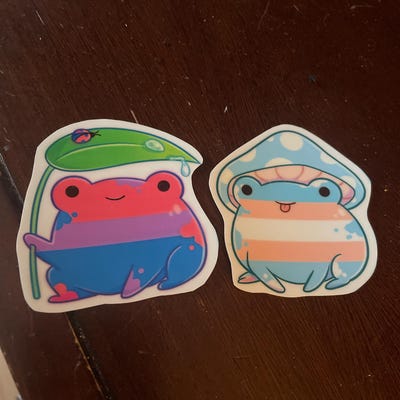 Pride Frog Charity Stickers LGBTQ Flag Frog Gay Pride Sticker Decal ...