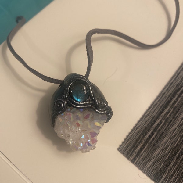Pleiades Constellation Jewelry. Labradorite & Angel Aura Quartz ...