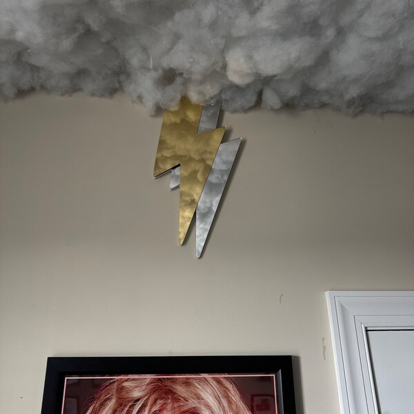 Lightning Bolt Acrylic Kids Wall Art Mirror, Thunder Bolt Lightning ...