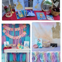 Set of 8 Princess Prints, Fairy Tale Castle, Girl Room Decor, Baby Girl ...