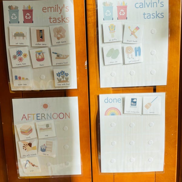 Daily Routine Cards, Visual Routine Cards, Visual Schedule for Kids ...