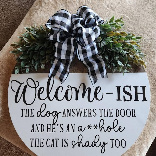 Interchangeable Door Hanger | Interchangeable Welcome Sign | Front Door ...