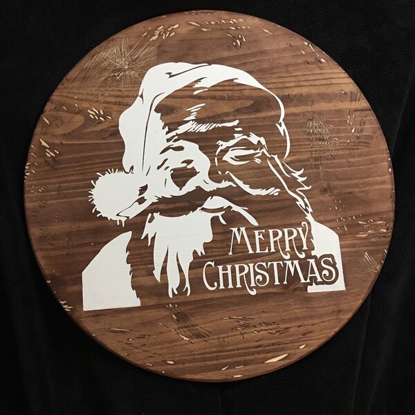 Santa Claus Vinyl Stencil, Merry Christmas Vinyl Decal, Santa Claus ...