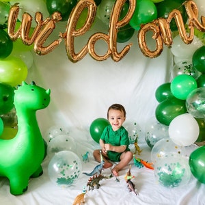 WILD ONE Balloon Banner Script Letter Balloons Wild One - Etsy