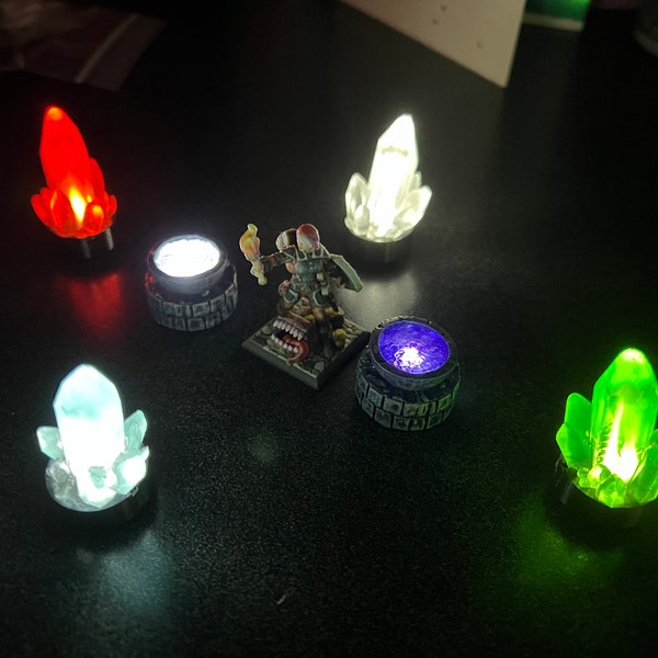 LED Crystal Terrain for Dungeons and Dragons - Etsy