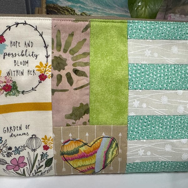 Quilted Notebook Cover - Eco Notebook Gift, Fabric Notebook, Fabric ...