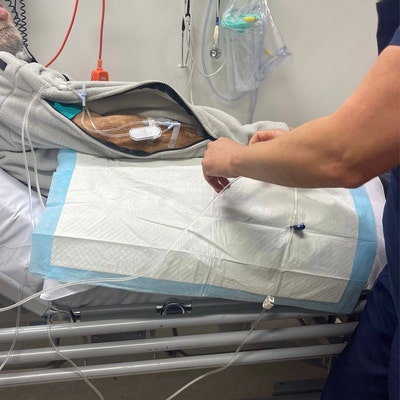 Fleece Jacket for Dialysis or Chemotherapy Treatments That Supports ...