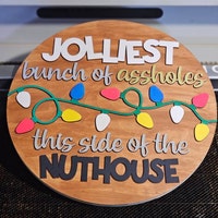 JOY Santa Gnome Round Sign DIGITAL Download Door Hanger Svg - Etsy Canada