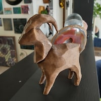 3D Printed Hand-painted Goat of Warding Statue Figure Inspired by ...