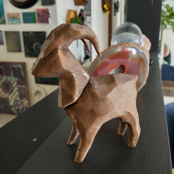 3D Printed Hand-painted Goat of Warding Statue Figure Inspired by ...