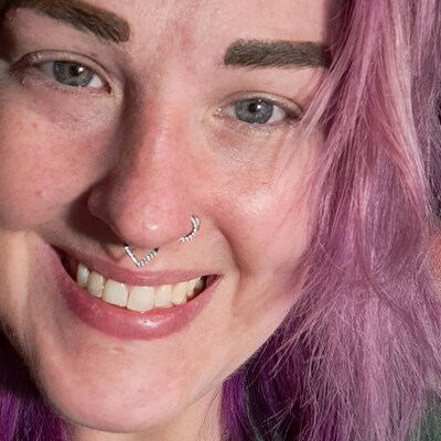 16g Titanium Septum Ring Triple Open Stack Hoop Pointy V Hinge Hoop ...