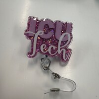 EEG Tech Badge Reel Electroencephalographic Technician Technologist ...