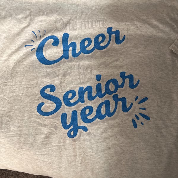 Custom Senior Cheer Shirt, Personalized Name Cheerleading Tshirt ...