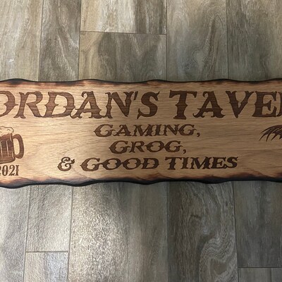 Personalized Dnd Tavern Sign Dungeons and Dragons Dungeon Master Gift ...