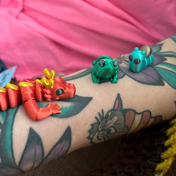 Stim Snail Fidget Toy, Articulated Sensory Toy, Tiny Snail, Anxiety ...