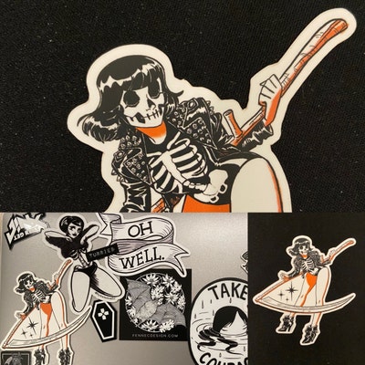 Death Babe STICKER - Etsy