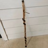 Twisted Sassafras Wood Cane With Antique Porcelain Insulator Knob ...
