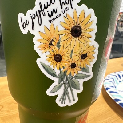 Sea Turtle With Flowers Clear Vinyl Sticker Ocean Stickers Surf Sticker ...