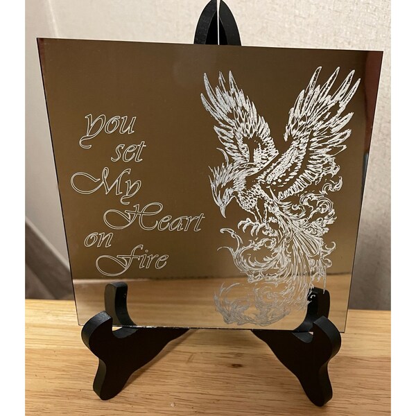 Phoenix Engraving SVG, Laser Cut File, Charcuterie Board Design ...