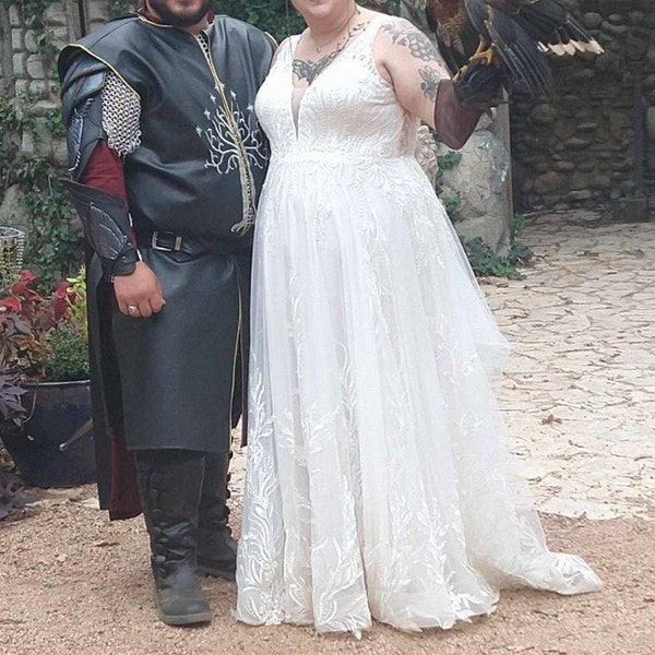 Dwarf King Surcoat, a Midnight Blue Faux Leather Coat With Faux Fur ...