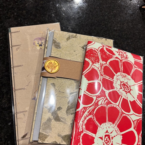 Turquoise Color Block | Exposed Spine Notebook | Travel Notebook for ...