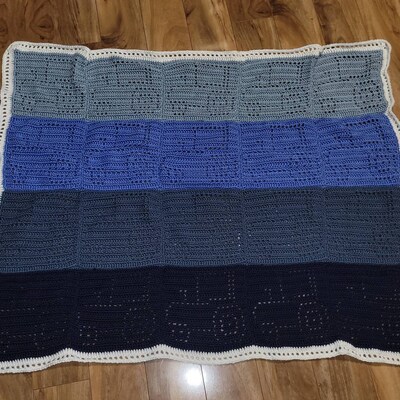 Crochet Tractor Baby Blanket Pattern - Etsy